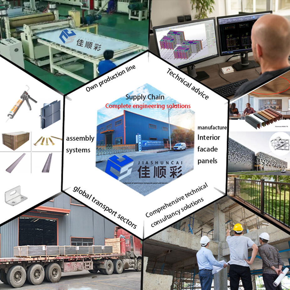 Wood Grain Finish Aluminum Composite Panels For Modern Architectural ...