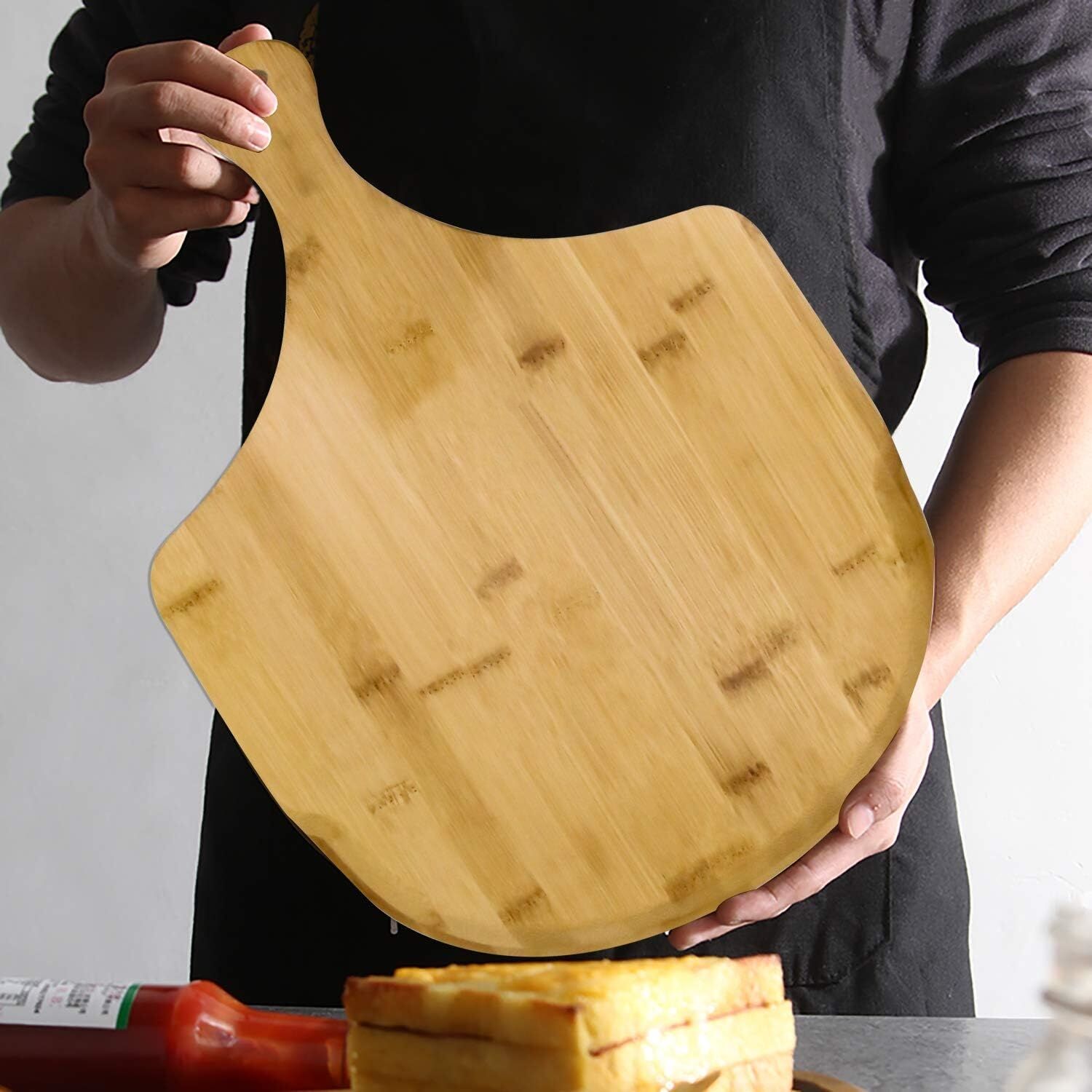 Bamboo Pizza Peel Bamboo Pizza Board With Handle Bamboo Cutting Board ...