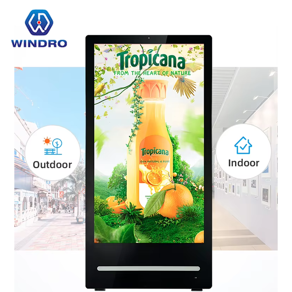 Factory Price, 55inch Movable Digital Poster Battery Powered Floor ...