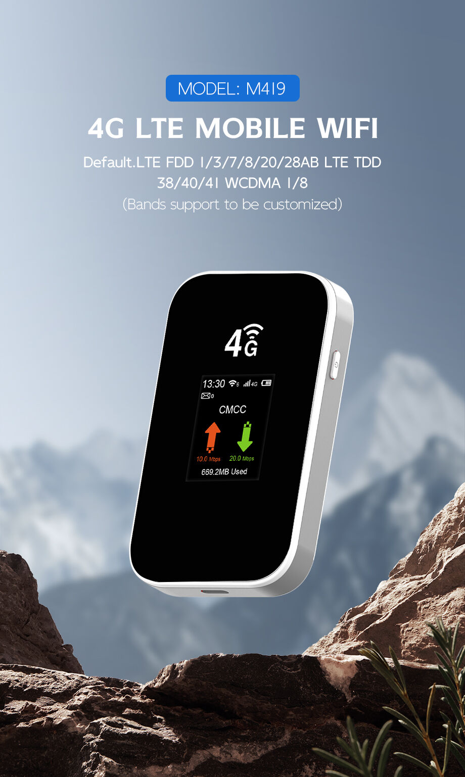 M419 Portable Pocket 3000mah Portable Unlocked 3g 4g Lte Mobile Wifi Router Wireless Mifis Mifis ...