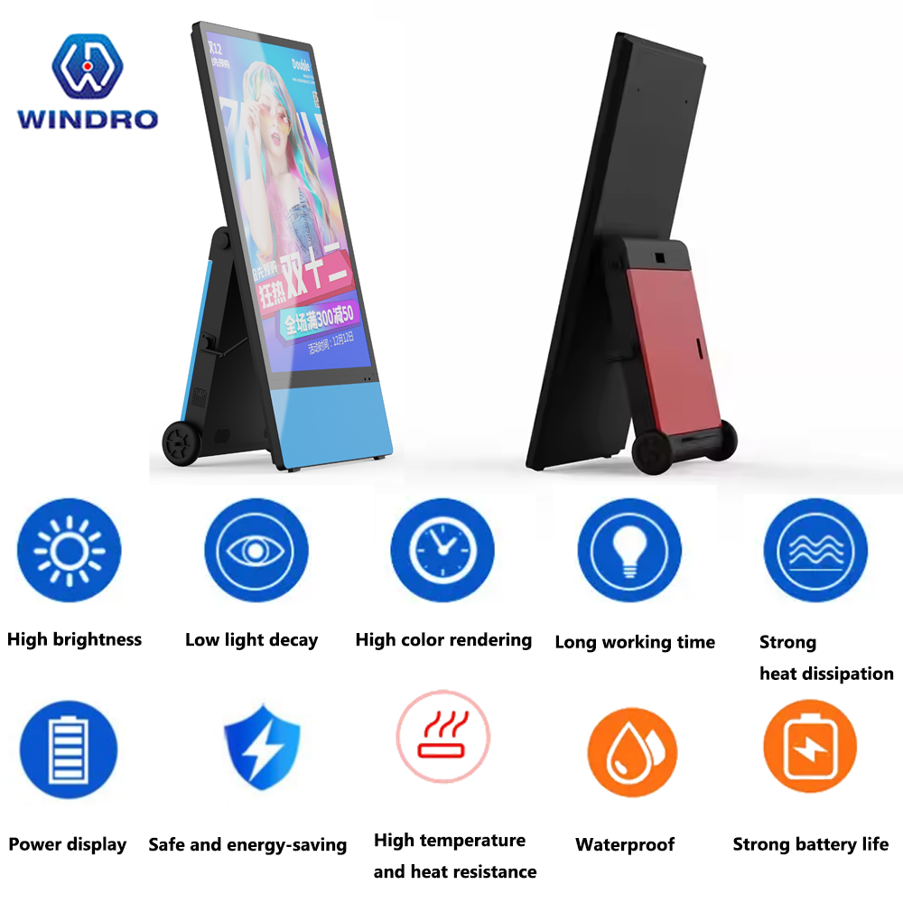 High Brightness 1800 2500nits Outdoor Kiosk Ip65 Waterproof Battery ...