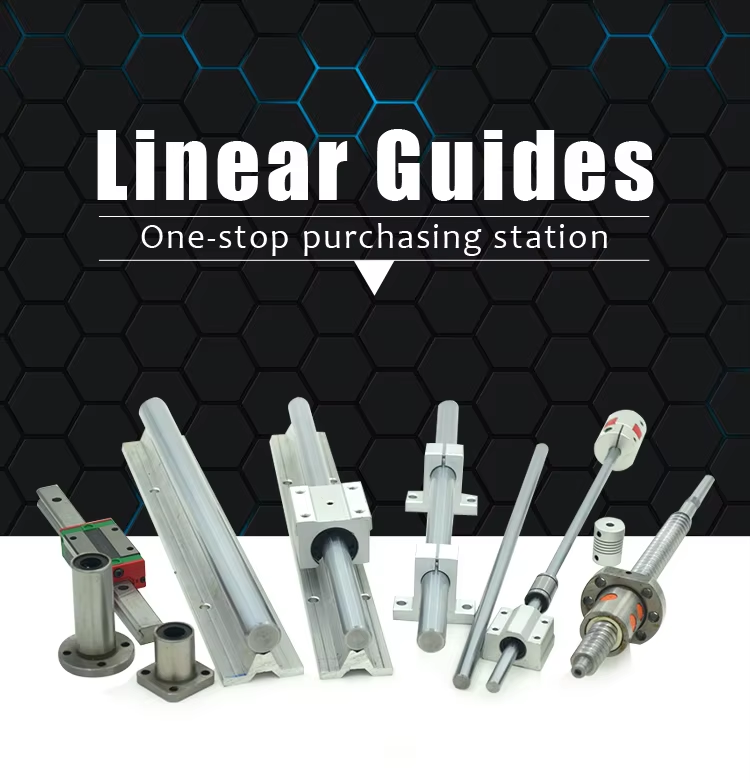 Linear Guide Rails With Block Slider Bearings Guideway Hgh20 Hgh25 ...