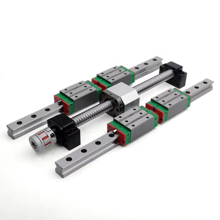 Linear Guide Rails With Block Slider Bearings Guideway Hgh20 Hgh25 ...