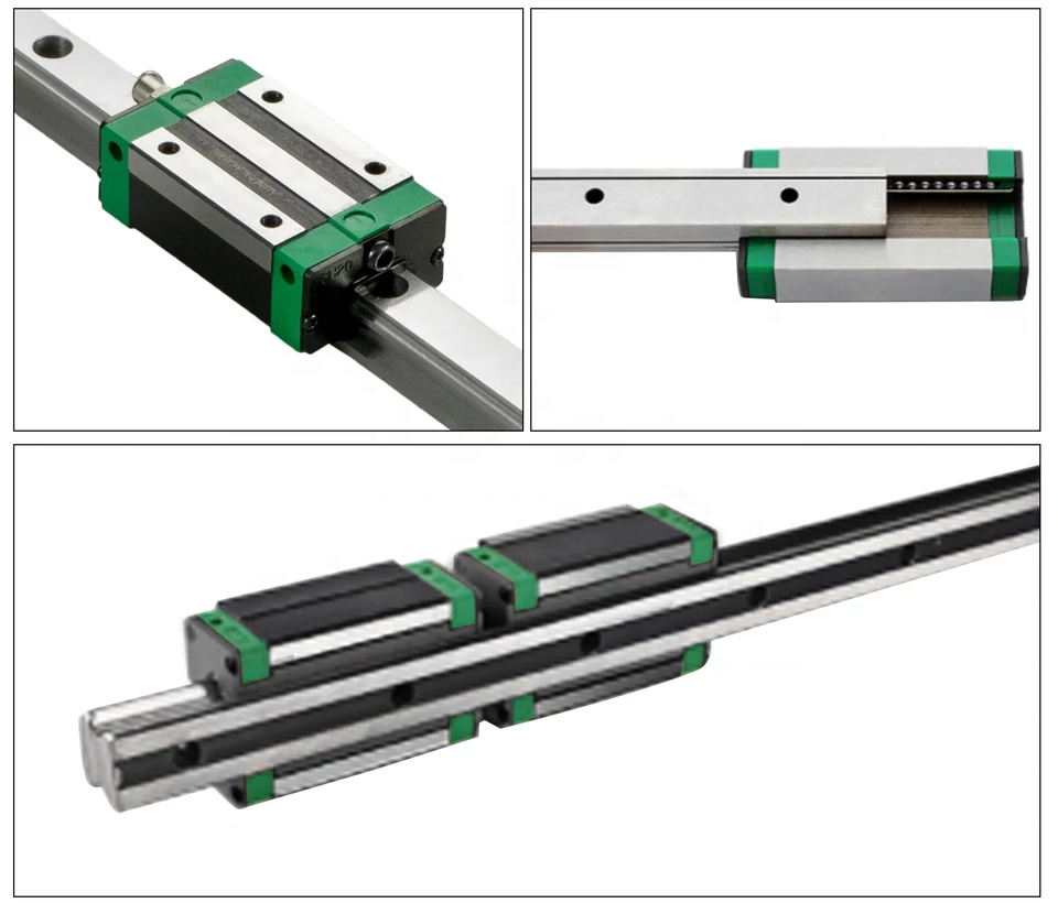 Linear Guide Rails With Block Slider Bearings Guideway Hgh20 Hgh25 ...