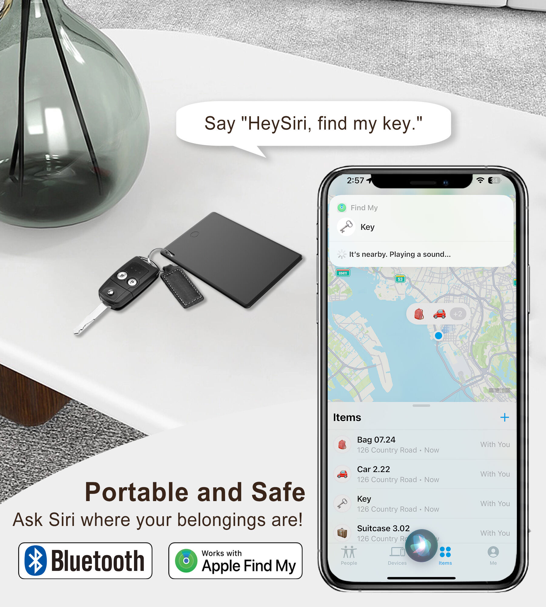 Dual-mode Locator For Ios Android Find My Tag Tracking Device Anti-lost ...