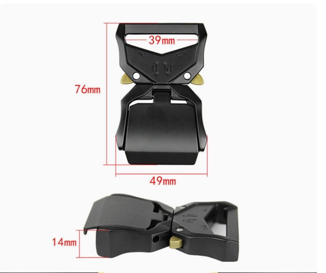 Custom 39mm Strap Quick Side Release Buckle Tactical Webbing Safety ...