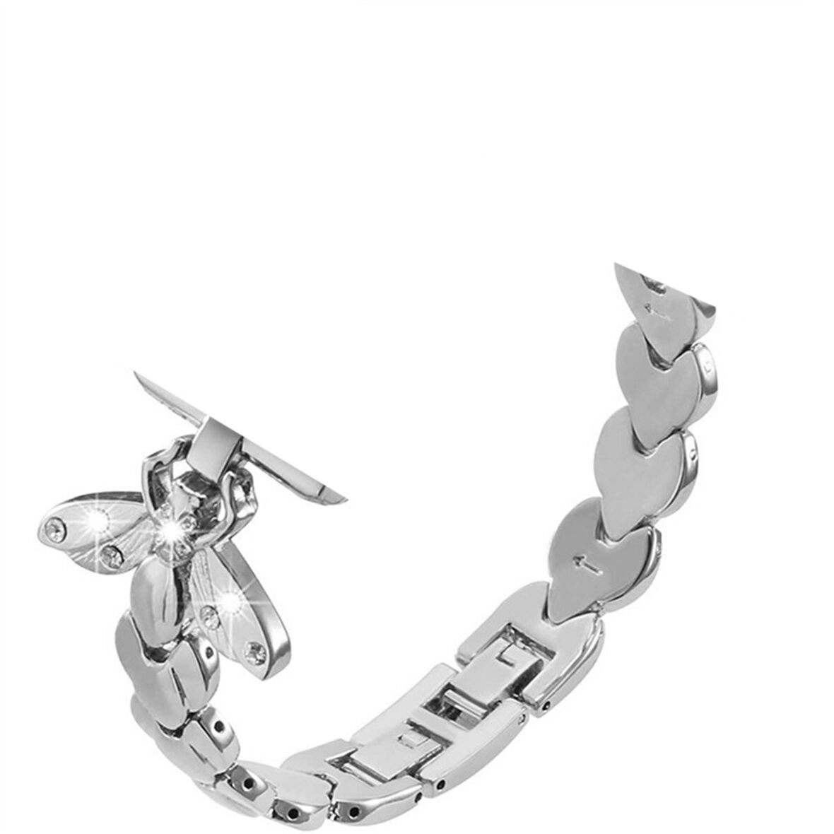 Women Luxury Diamond Fashionable Little Bee Chain Strap For Apple Watch ...