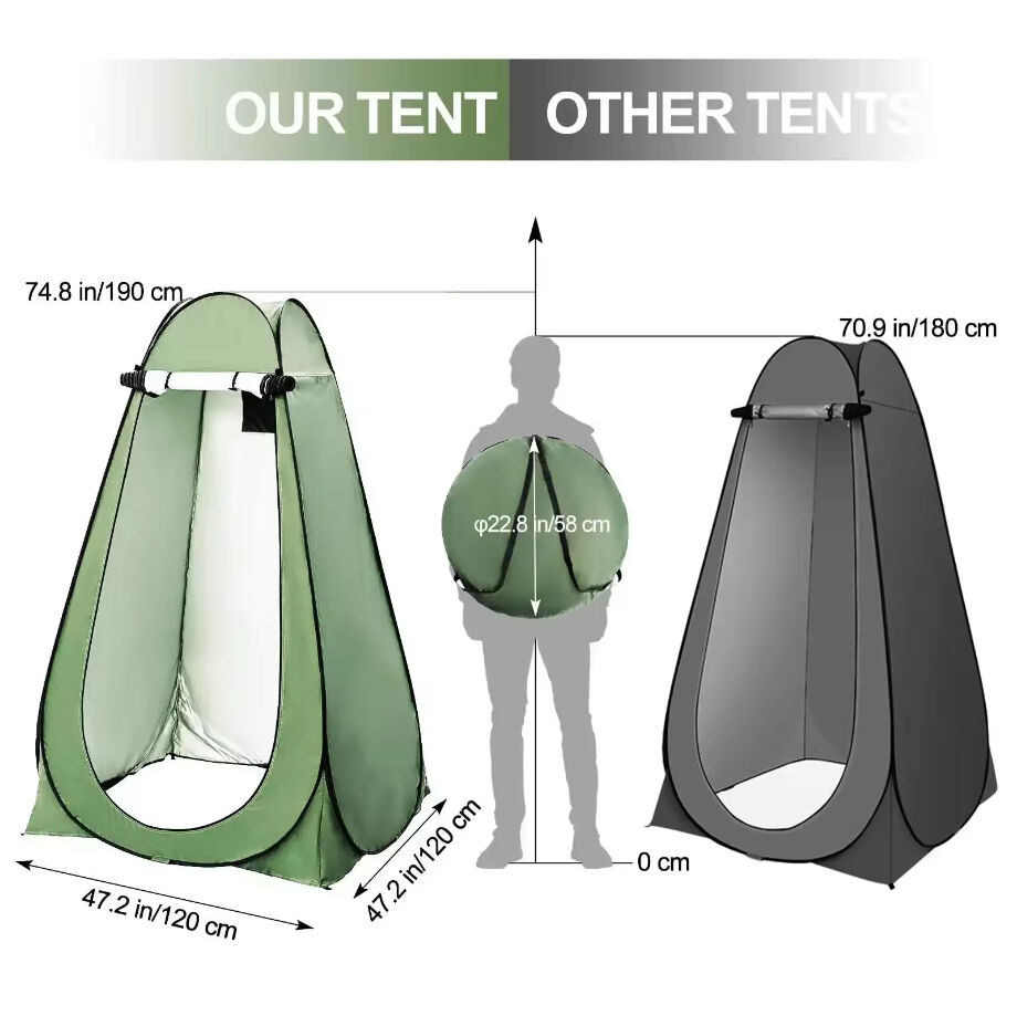 Portable Camping Bathroom Changing Bath Toilet Tents Instant Outdoor ...