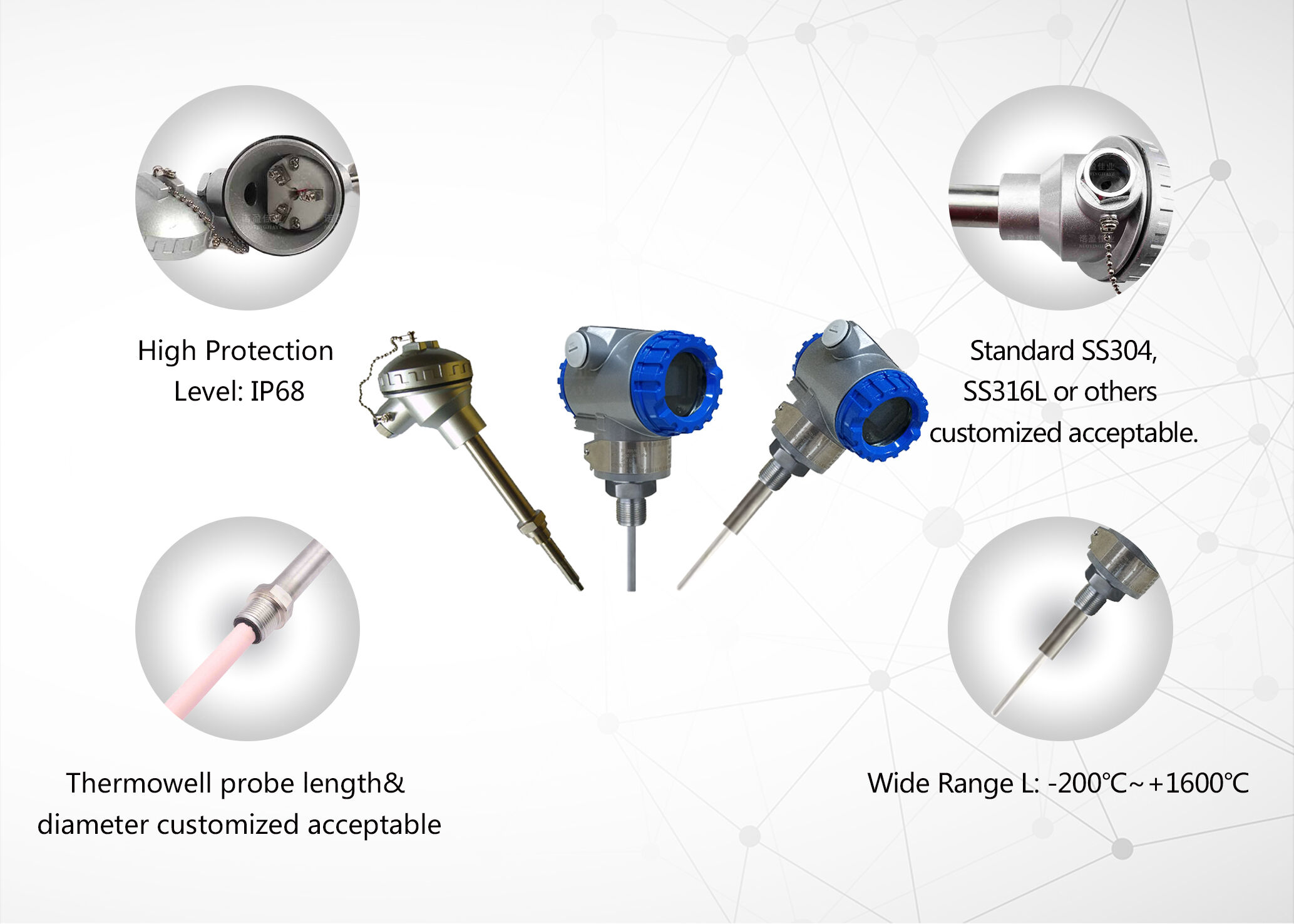 Bulk Buy China Wholesale Temperature Sensor Transmitter Probe Type ...
