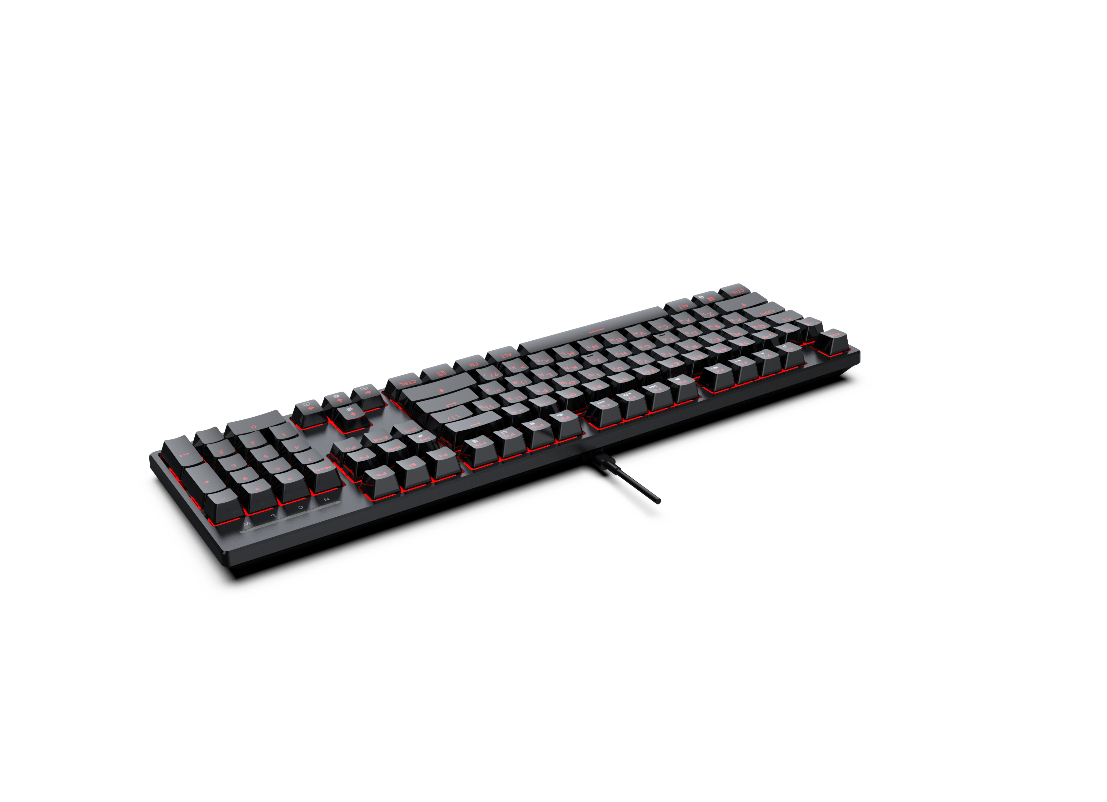 104 Keys Mechanical Gaming Keyboard Key-cap：abs+double Injection Led ...