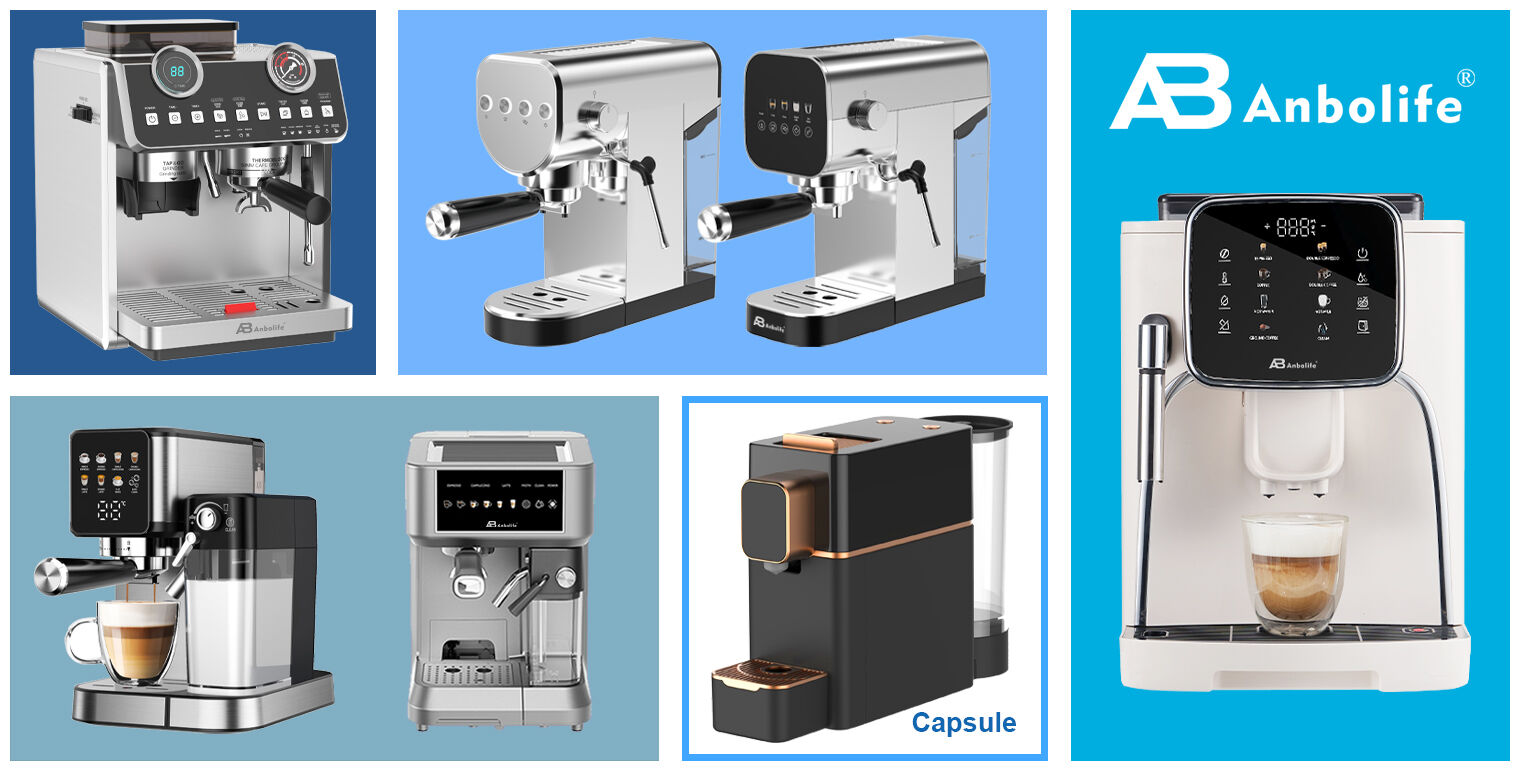 Anbo 20 Bar Wholesale High Quality Digital Espresso Coffee Machine ...