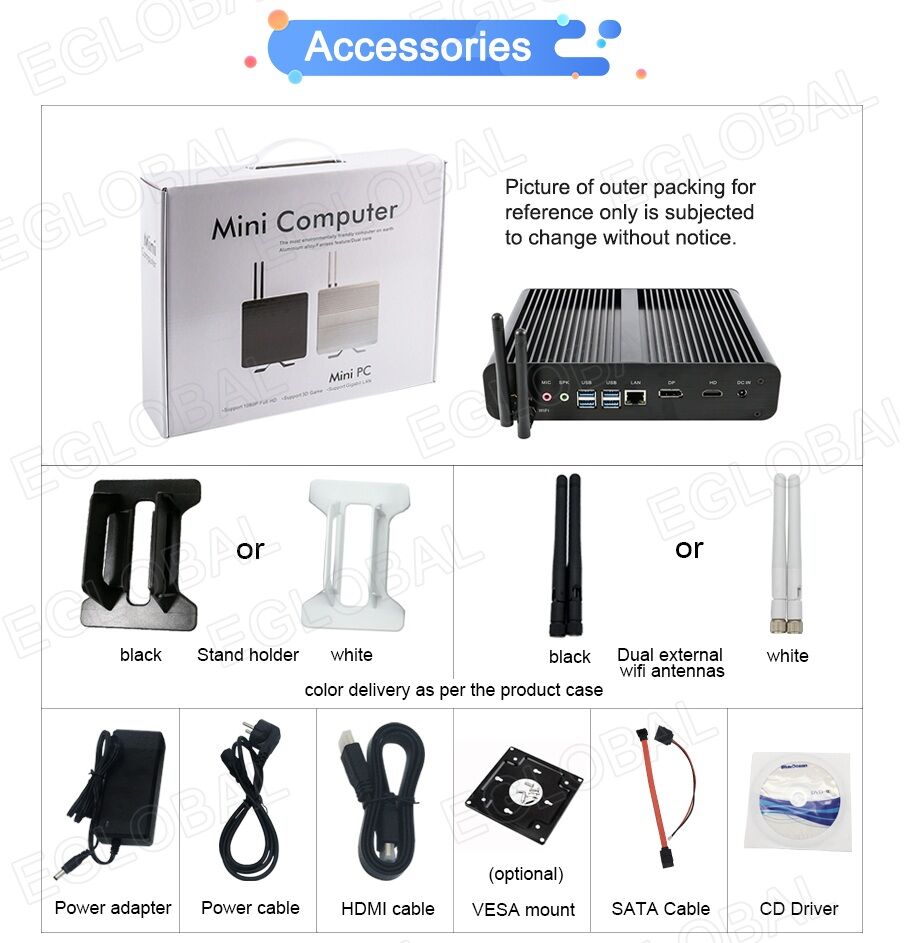 Eglobal 10th Gen In-tel Core I5-1035g4 Mini Pc 8/usb 2/hd 2/rj45 Giga ...