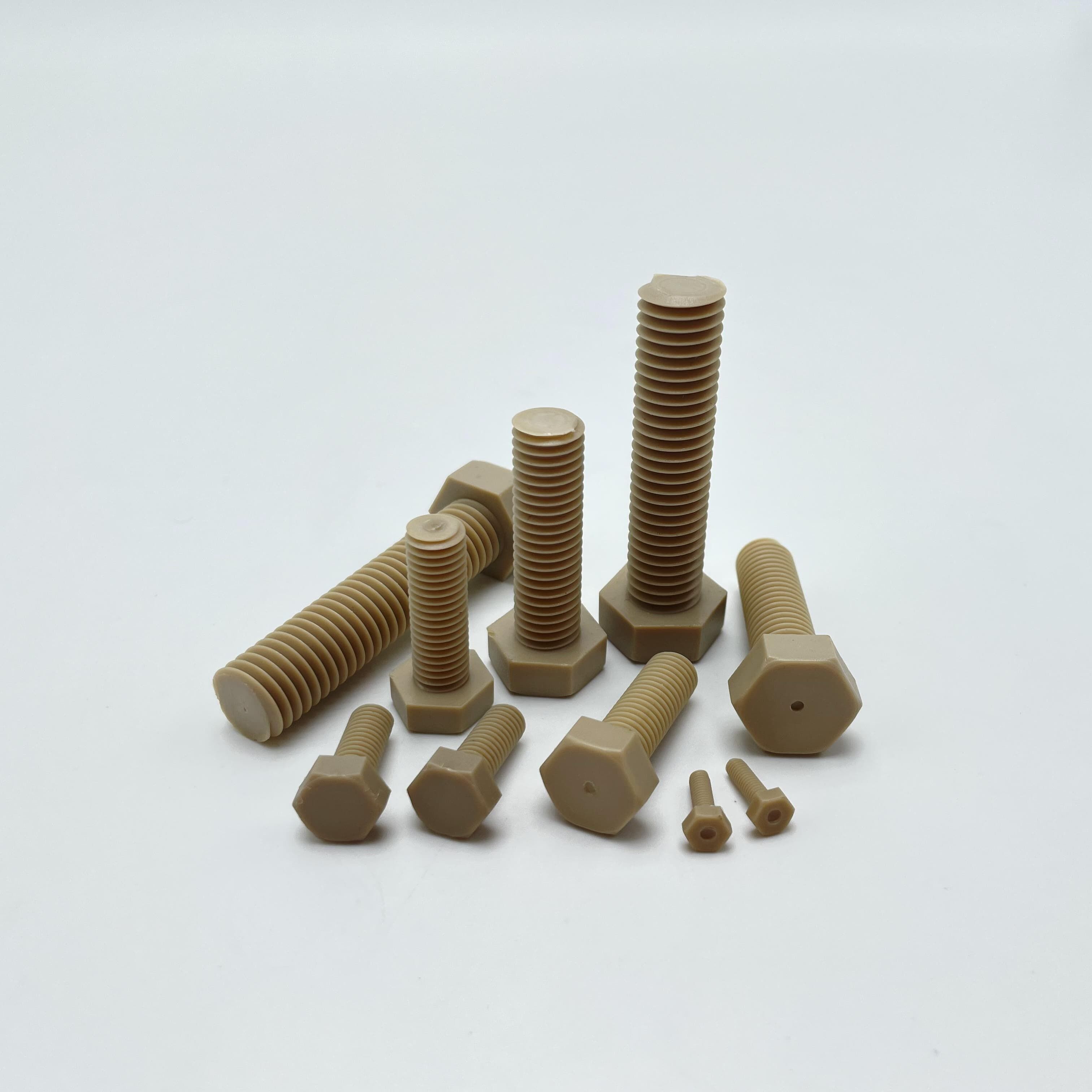 Peek Multiple Dimensions Polyetheretherketone M12 Bolt Nutsert Peek Hex ...