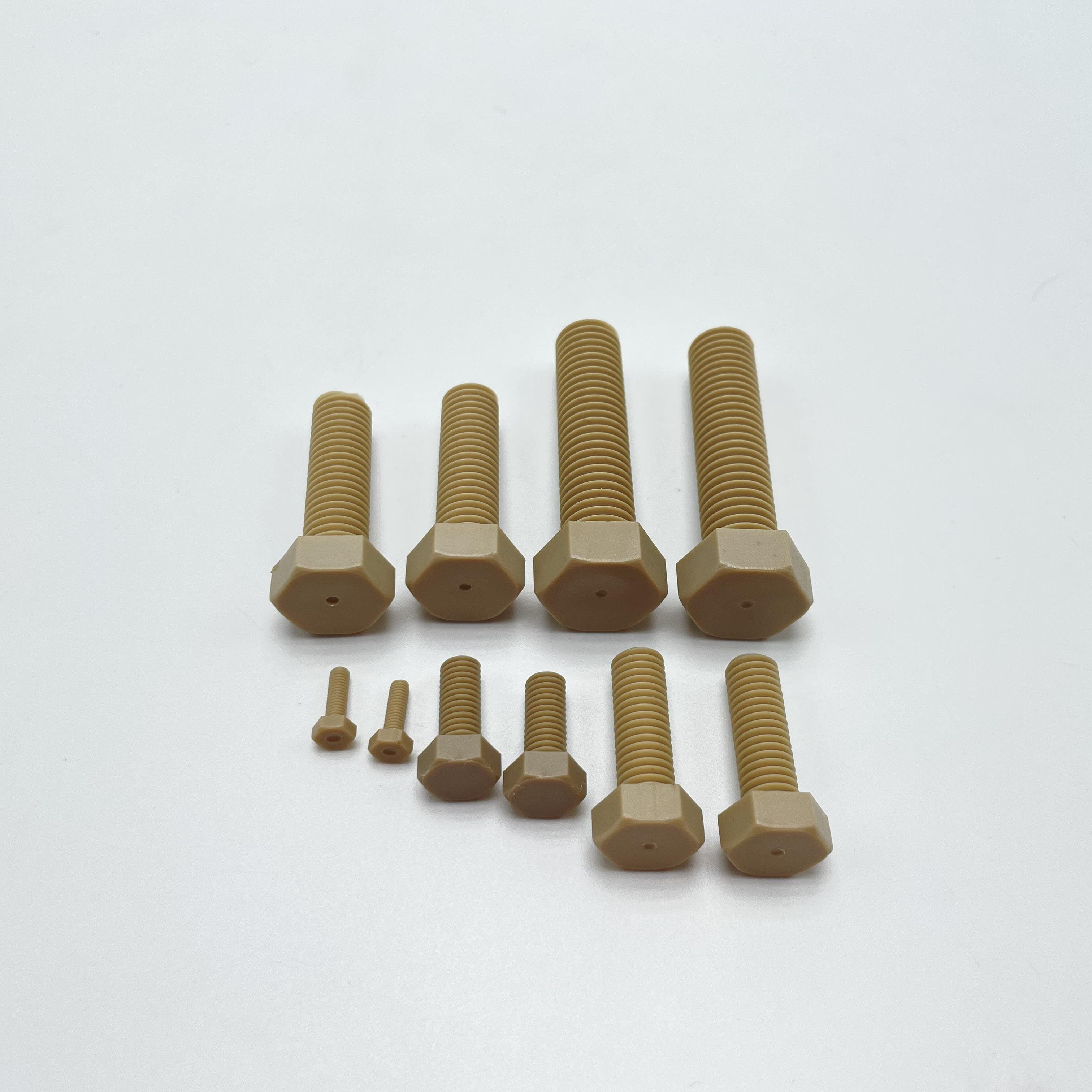 Peek Multiple Dimensions Polyetheretherketone M12 Bolt Nutsert Peek Hex ...