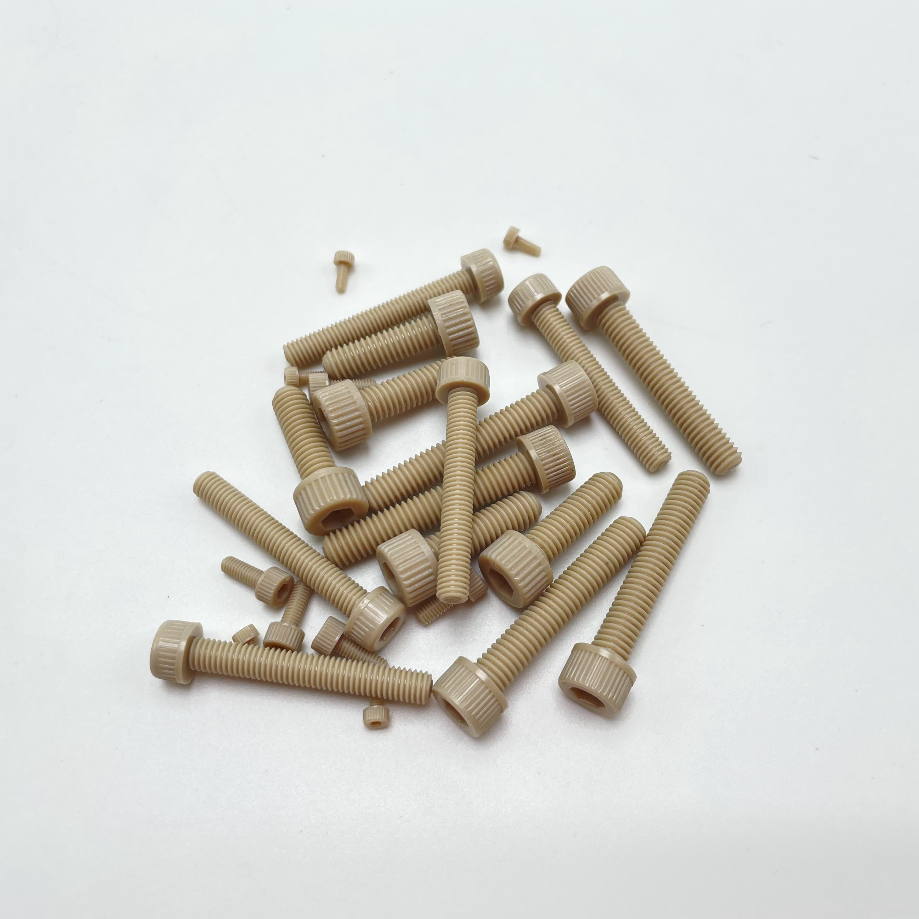 High Precision Plastic Peek Small Round Head Hexagon Socket Screw Set Screws - Buy China ...