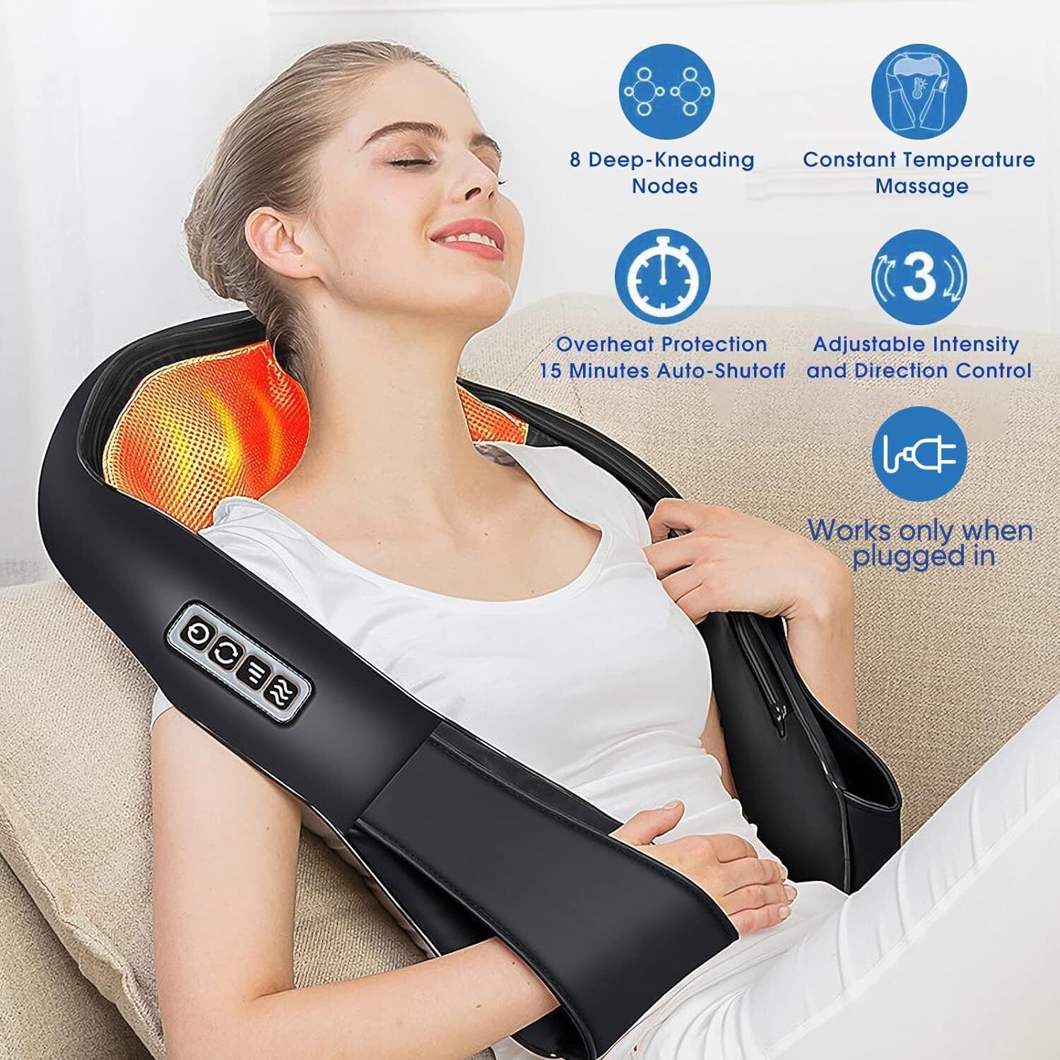 Asy&safe To Operate&three Custom Speed Modes Back Massager One Simple ...