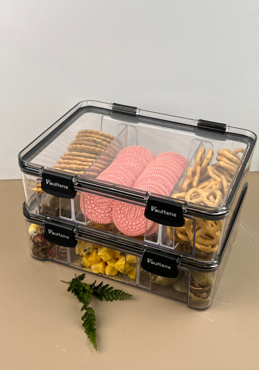 Multipurpose 1500ml 3 Removable Compartment Household Storage ...