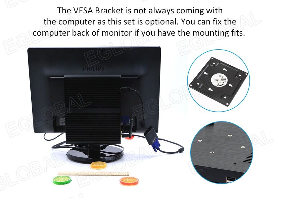 Eglobal Nuc Gaming Pc I7 1255u Pc Dual Nic Desktop Computer Fanless 12v ...