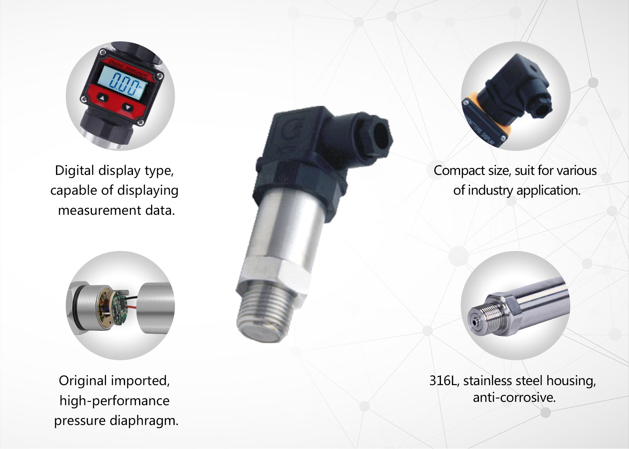 Smart Oem 4-20ma Pressure Transducer Pressure Transmitter Pressure Sensor, Pressure Transducer ...
