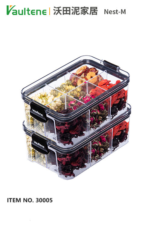 Buy China Wholesale Tidy Plastic 6 Independent Compartment Storage ...