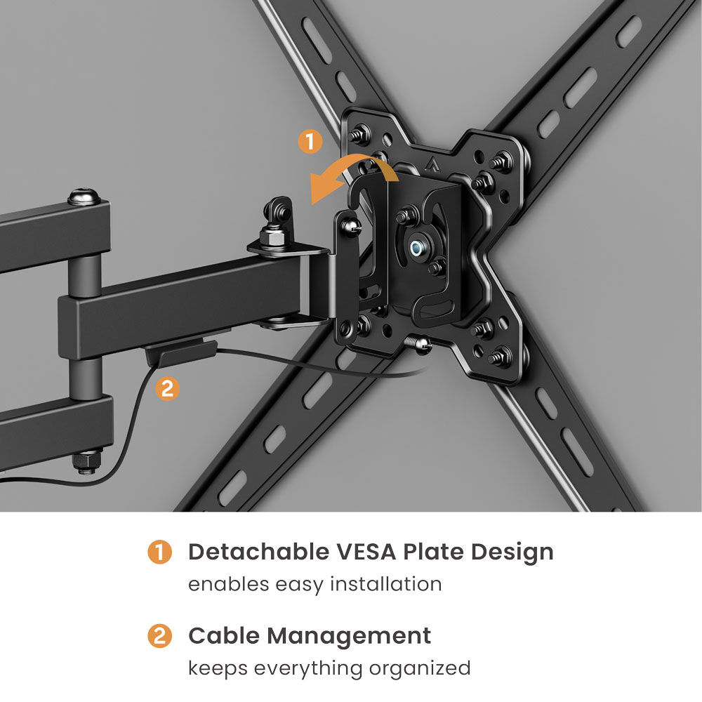 Lumi Full Motion Tv Holder Economy Oem Odm Led Lcd Tv Hanger Wall Mount ...