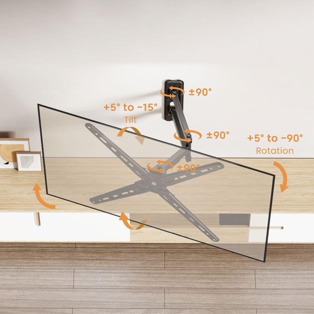 Lumi Full Motion Tv Holder Economy Oem Odm Led Lcd Tv Hanger Wall Mount ...