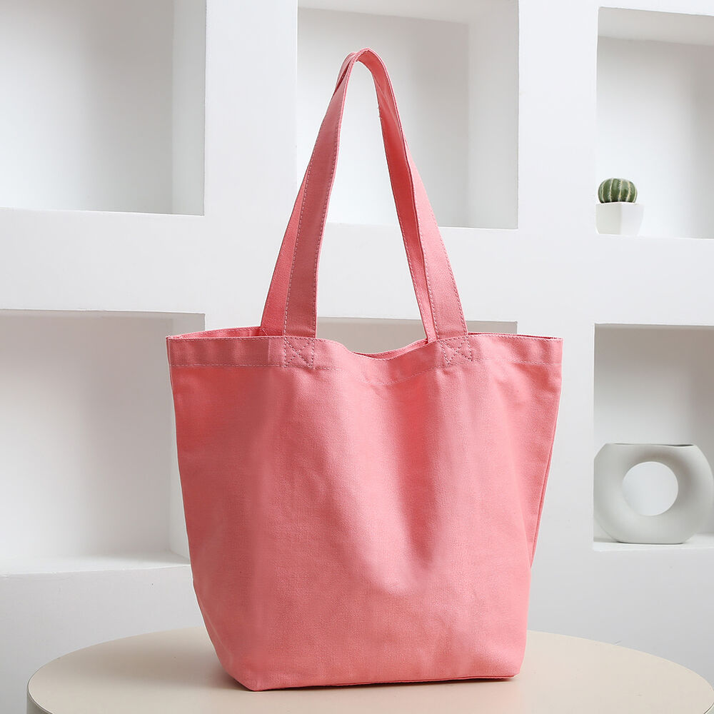 Custom Plain Reusable Cotton Shopping Bags Large Tote Bag New Style ...