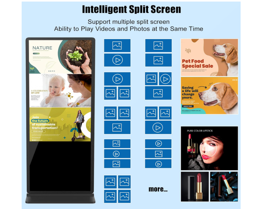 50 Inch New Product Floor Stand Display Digital Signage Lcd Advertising ...