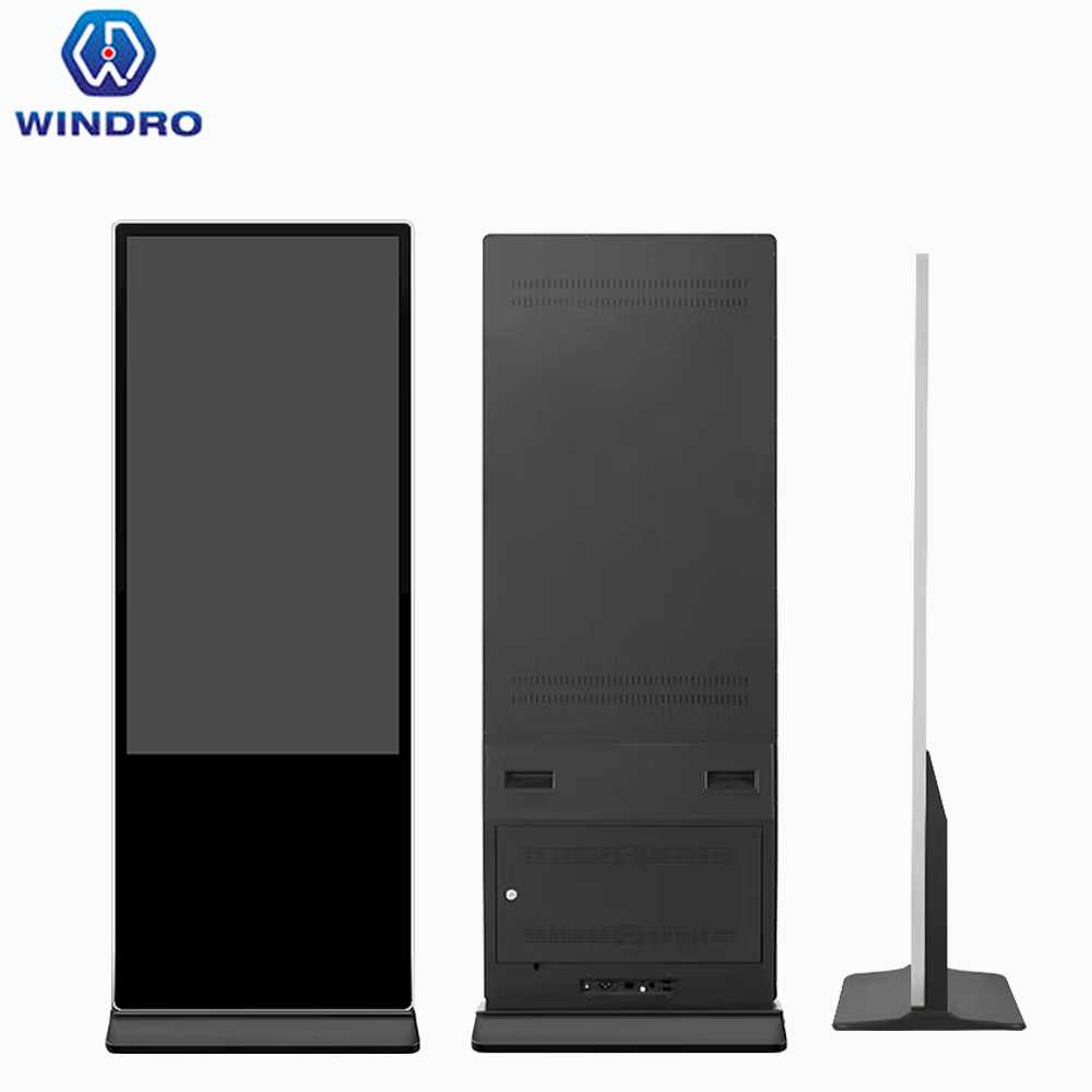 43" Shopping Mall Floor Standing Vertical Touch Screen Kiosk Panel 4k ...