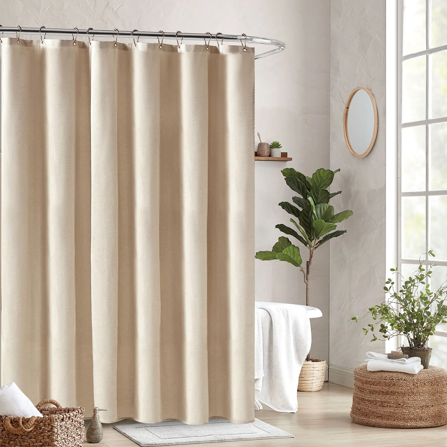 Factory Home Hotel Supply Thickened Linen Look Waterproof Polyester ...