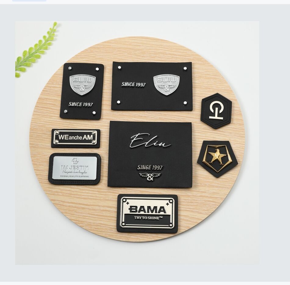 Custom Cheaper Embossed Pu Fake Leather Label Patch For Hat Clothing ...