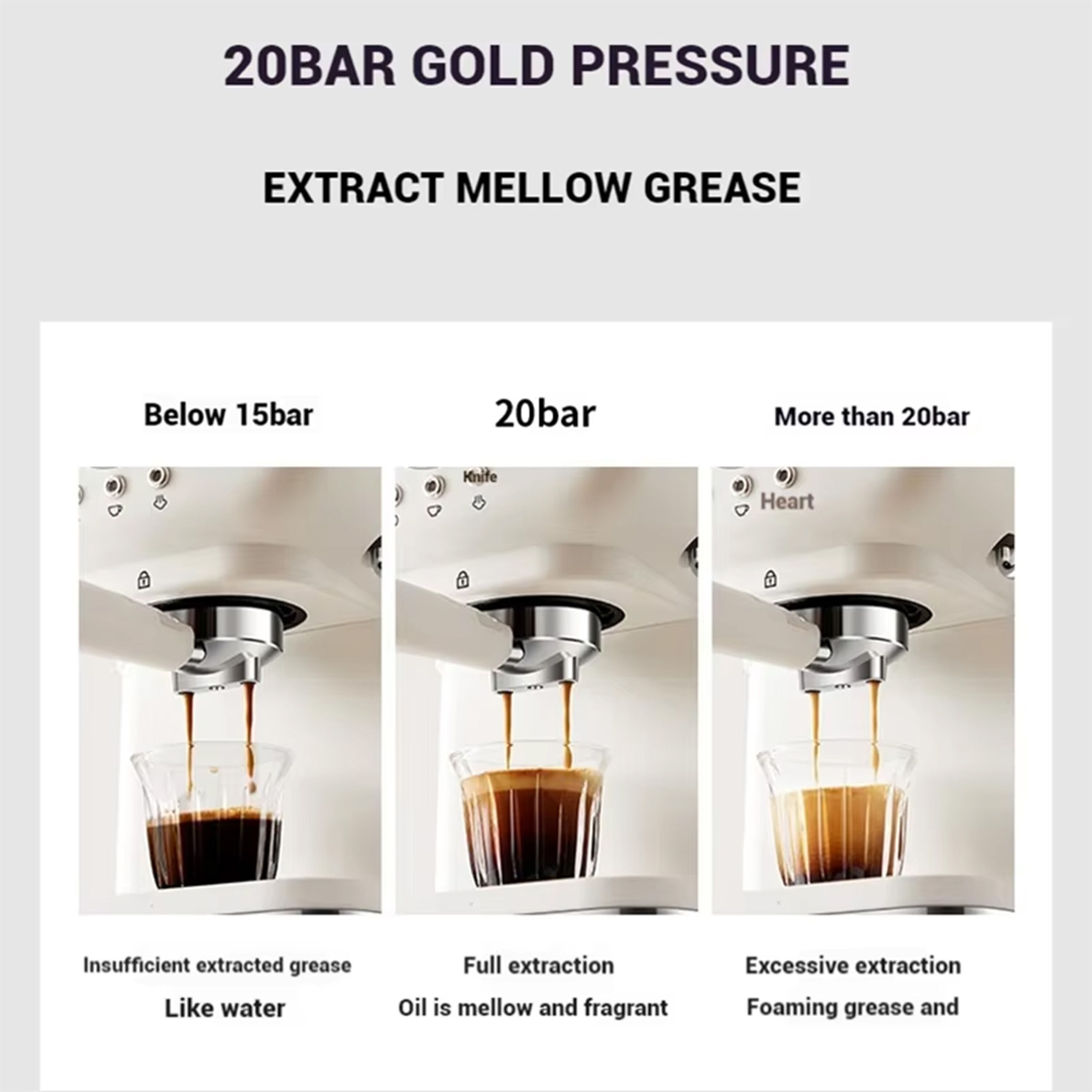 New Design Coffee Maker Machines 20 Bar High Pressure 15l Detachable ...