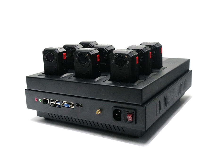 8-port Body Worn Camera Docking Station With 7 Inch Touchscreen Display, Simultaneous Charging ...