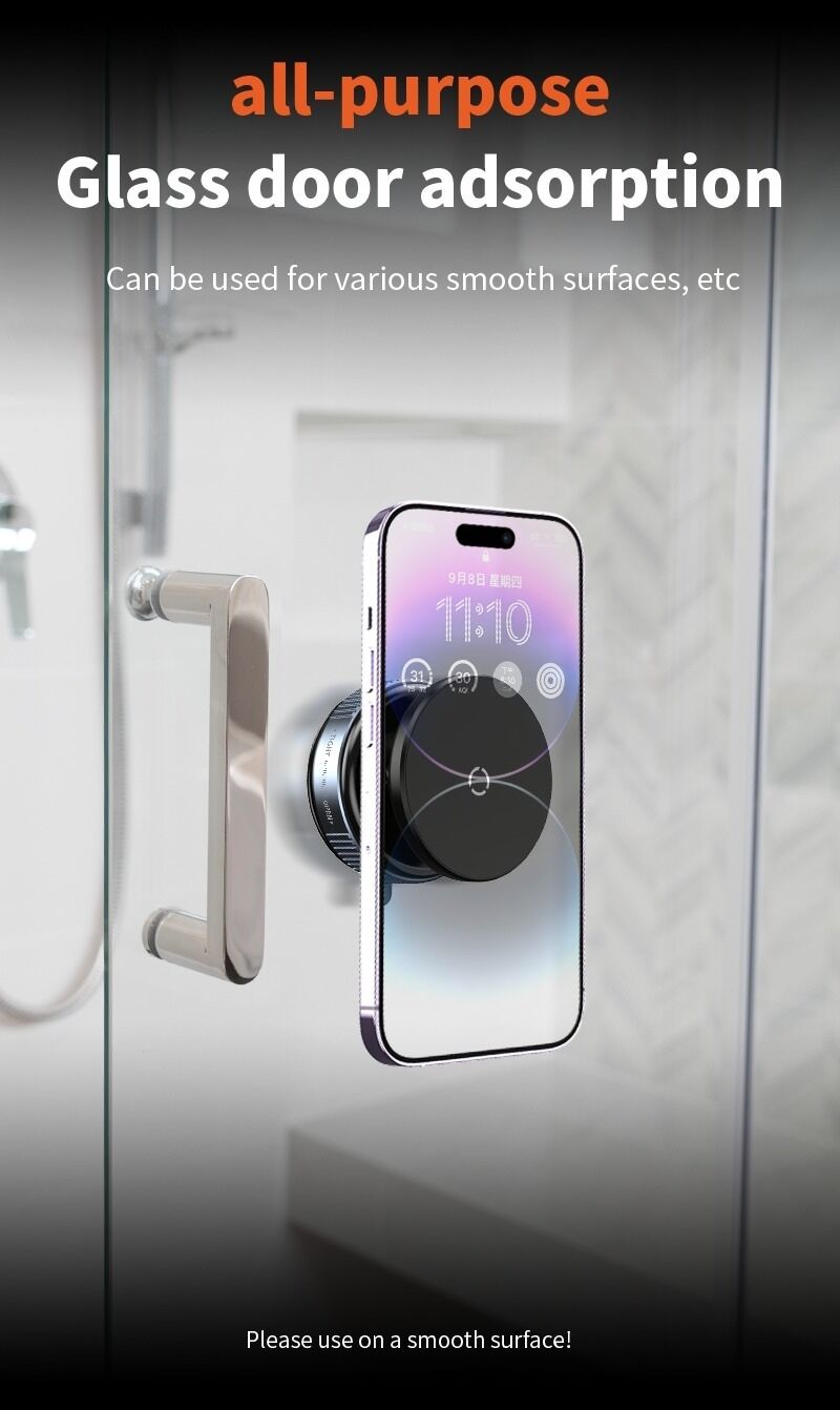 Upgraded 360° Adjustable Vacuum Suction Magnetic Cup Phone Mount, Hands ...