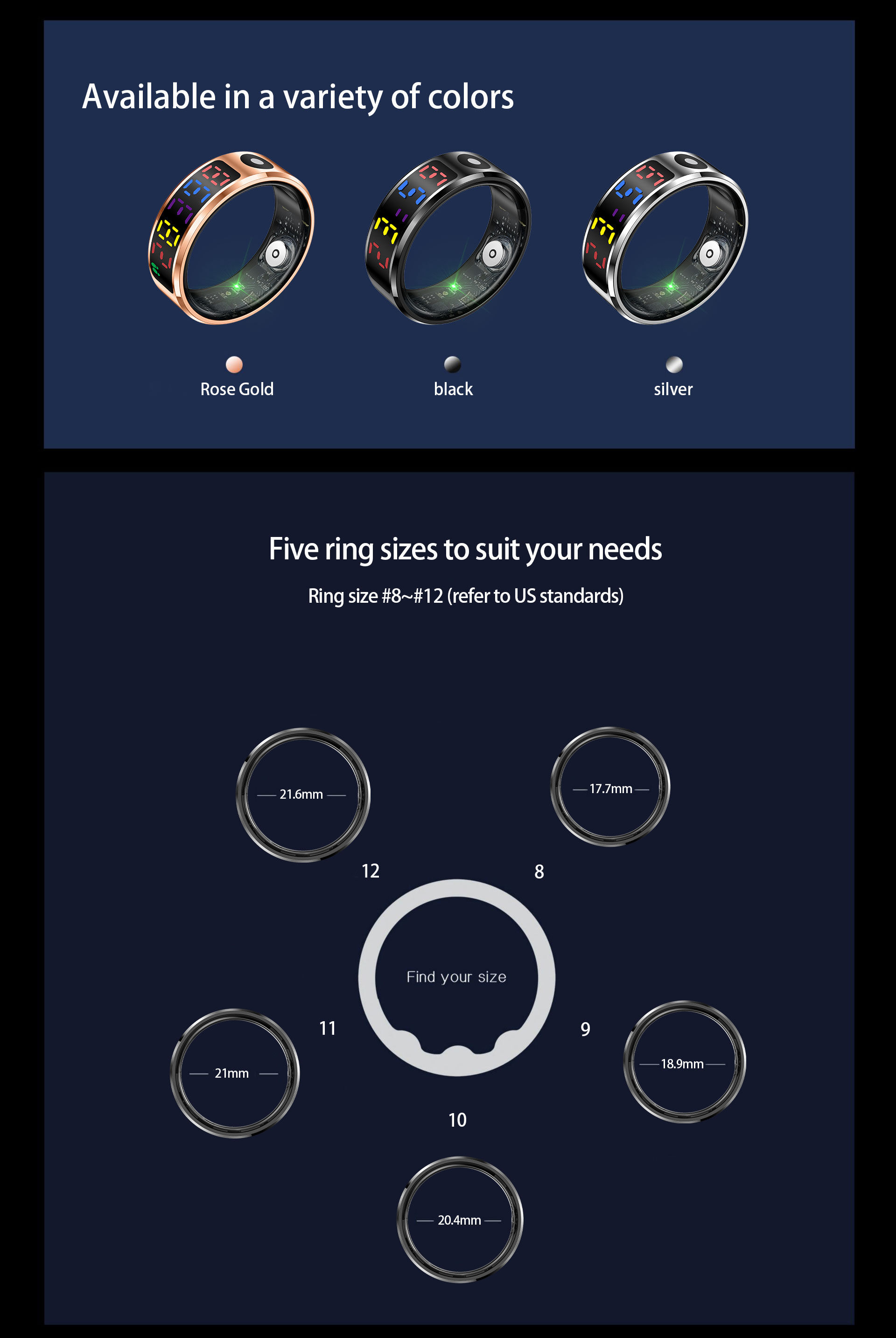 Buy China Wholesale Wholesale Health Tracker Smart Ring Sleep ...