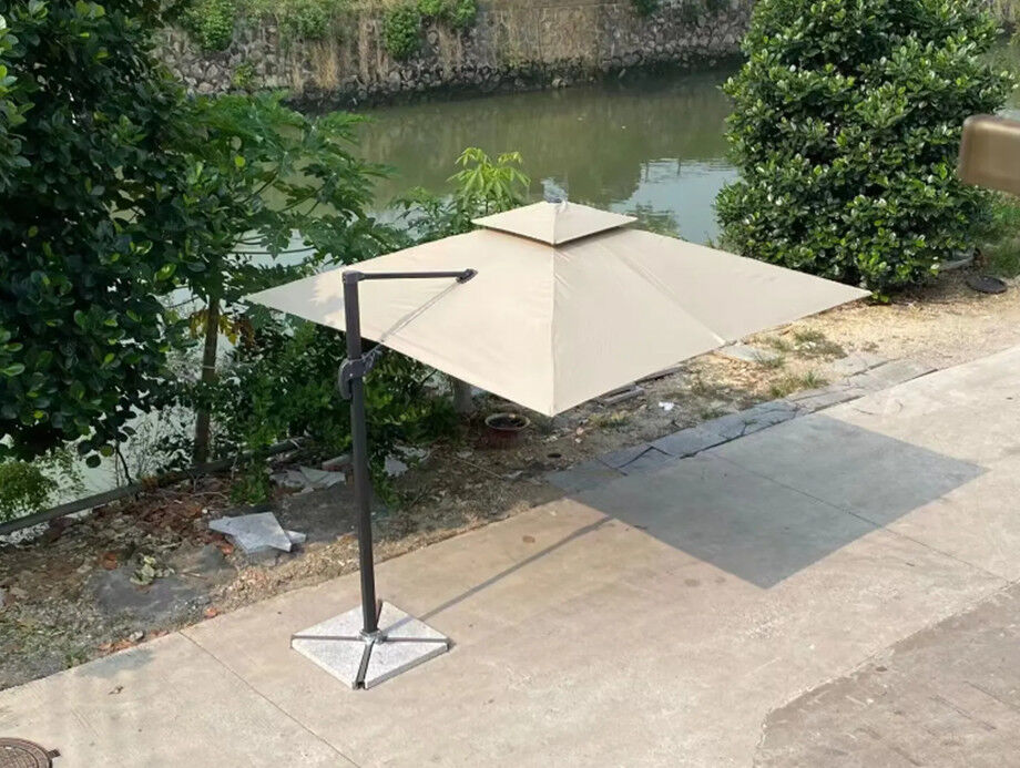 High Quality 360 Degree Rotating System Patio Commercial Garden Parasol ...