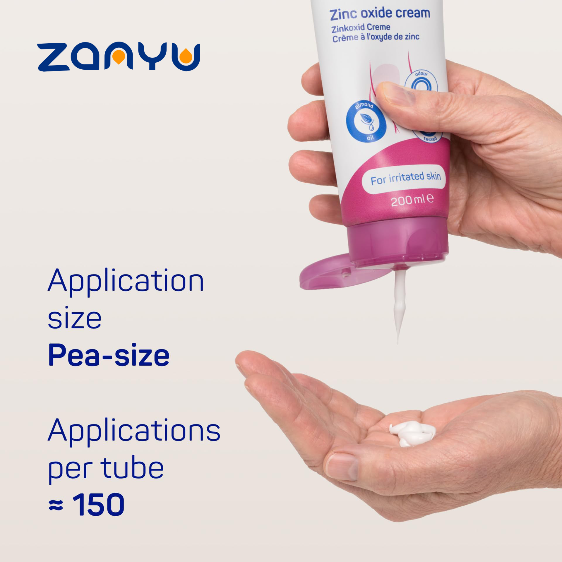 Private Label Anti - Inflammatory Skin Zinc Oxide Cream For Elderly ...