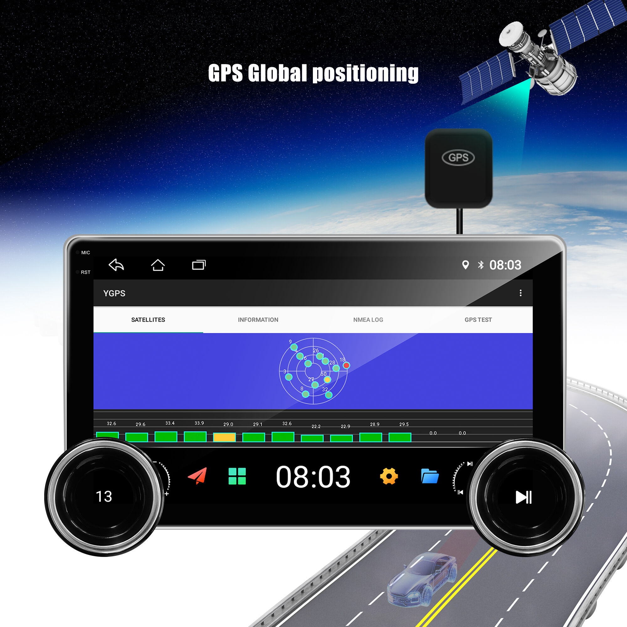 Buy China Wholesale Multimedia Car Android Auto Double Knob 2 Din ...