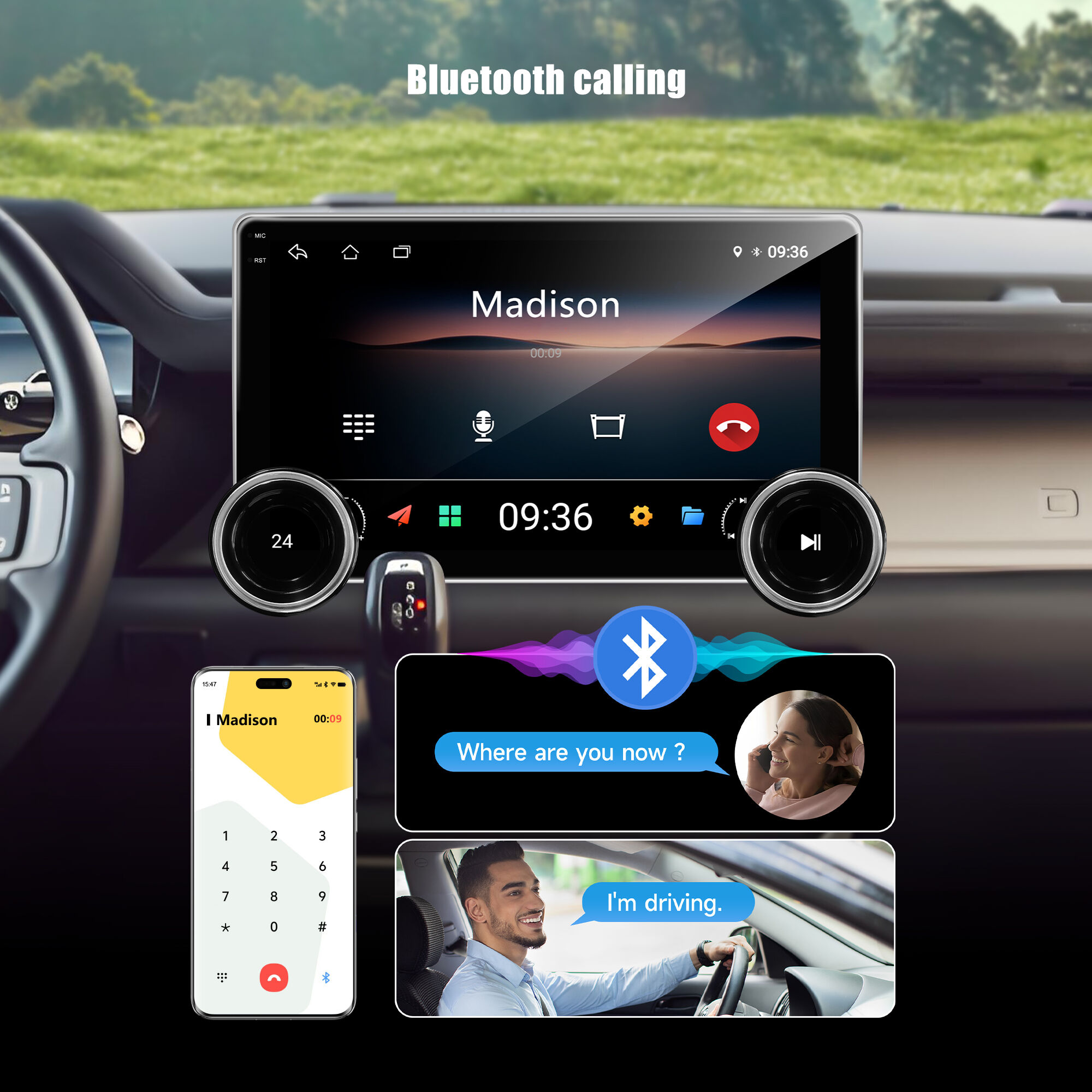 Buy China Wholesale Multimedia Car Android Auto Double Knob 2 Din ...