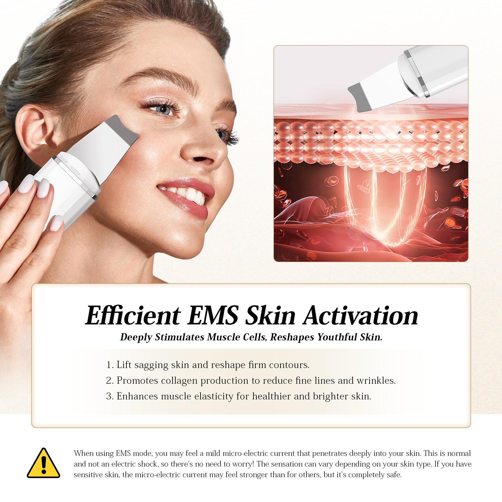 24khz Vibration Face Spatula | 4-in-1 Deep Pore Cleaner - Exfoliate ...