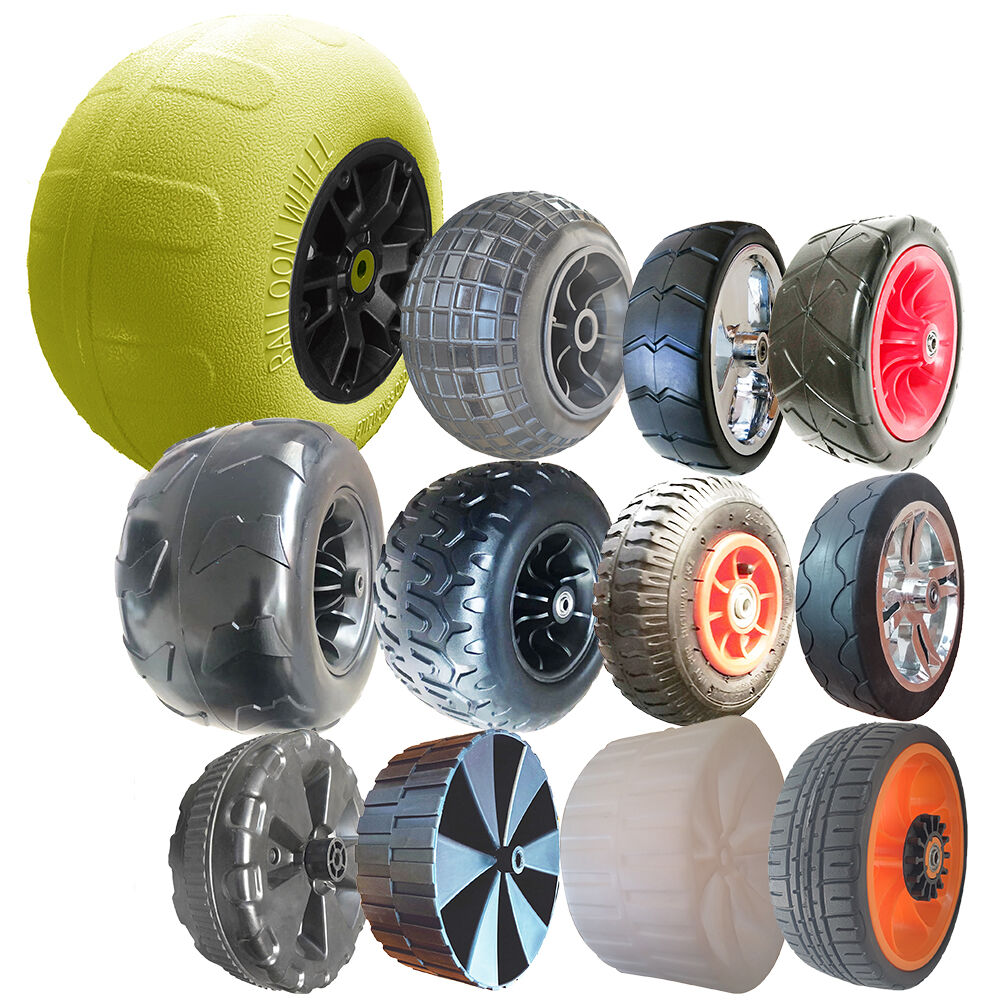 10 Inch 3.00-4 Anti-puncture And Anti-uv Flat Free Pu Foam Wheel Metal ...