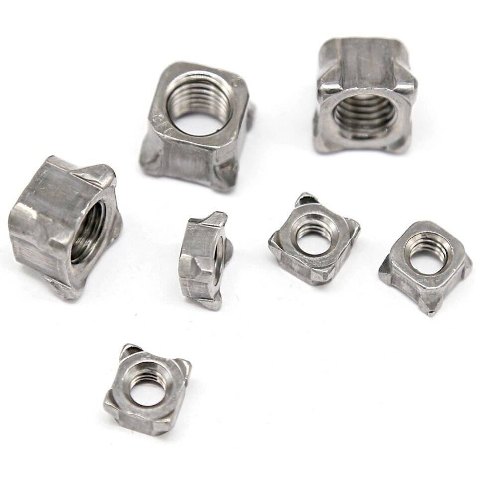 M3 M4 M5 M12 M14 M16 M10-1 Carbon Steel Square Weld Nuts Din928 Din 929 ...