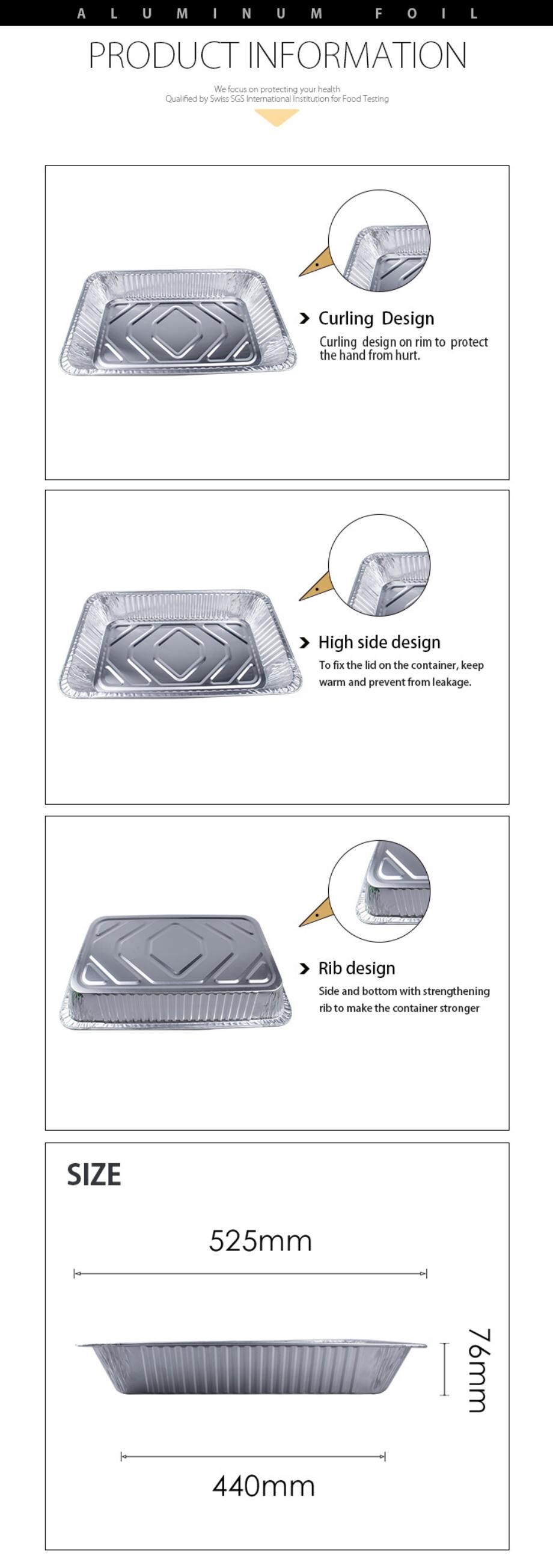 Wholesale Disposable Kitchenware Full Size 9700ml Aluminum Foil ...