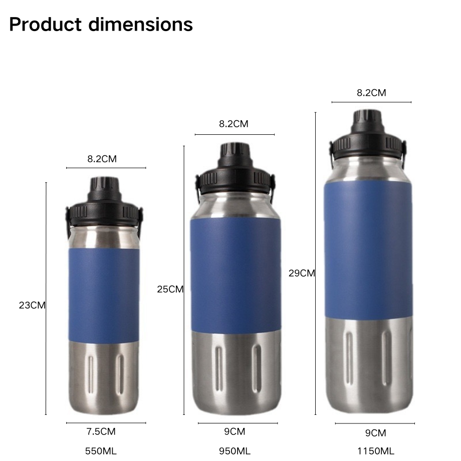 Custom Double Wall Stainless Steel Outdoor Sports Bottle Students Drinking Bottle Insulated Cold ...