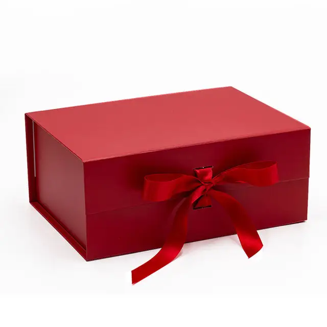 Wholesale Recyclable Luxury Paper Box Custom Gift Box With Ribbon ...
