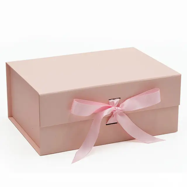 Wholesale Recyclable Luxury Paper Box Custom Gift Box With Ribbon ...