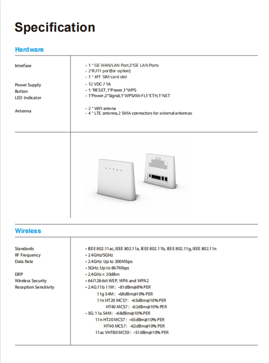 Buy China Wholesale 4g Cat6 Ac1200 Wireless Dual Band Gigabit Router ...