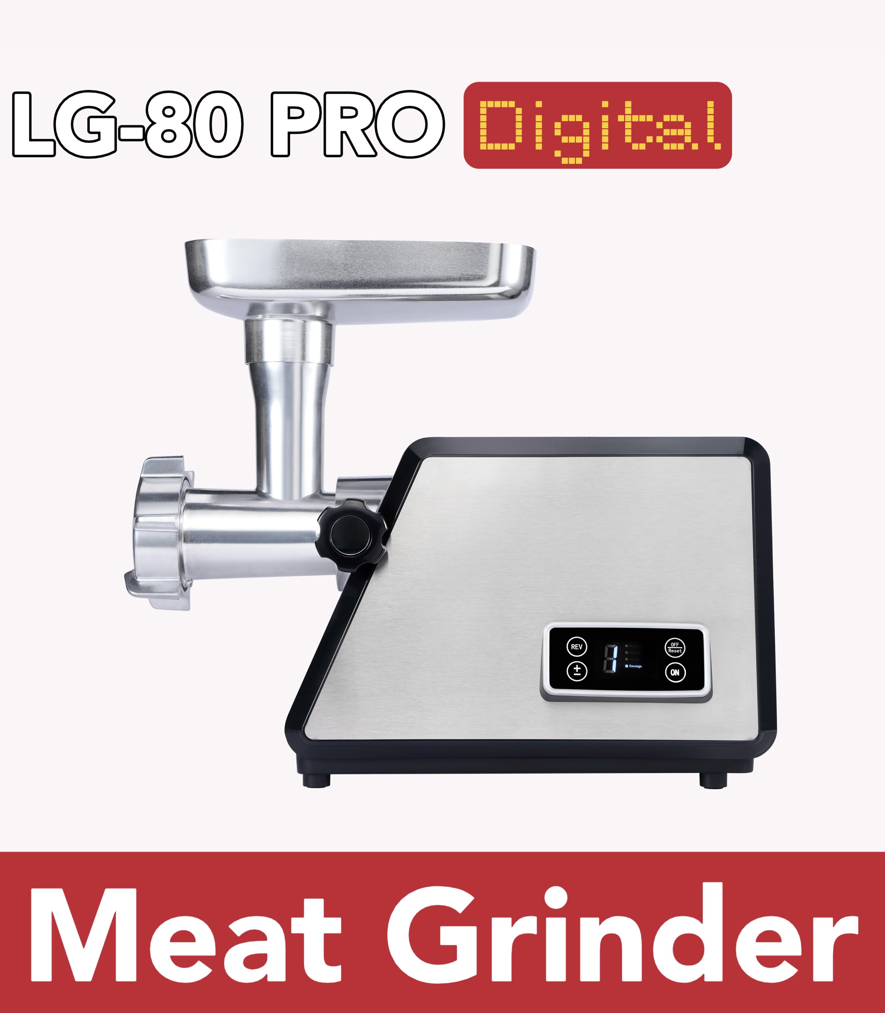 Professional #12 Meat Grinder Powerful Metal Gear Box Digital Swicth And Full Stainless Steel ...