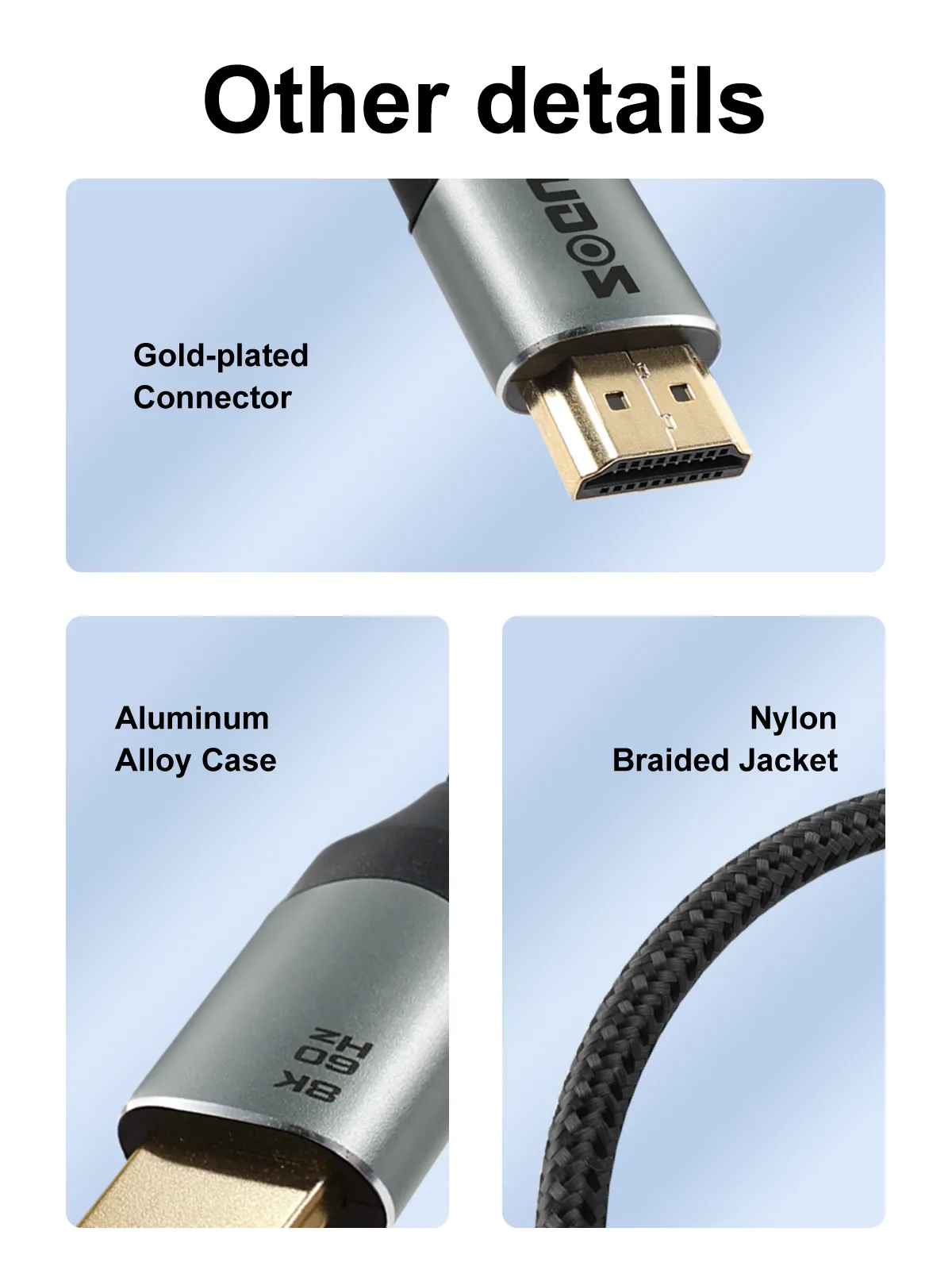 Bulk Buy China Wholesale Hdmi Cable With Braided 4k 8k Hdmi Cable Male ...