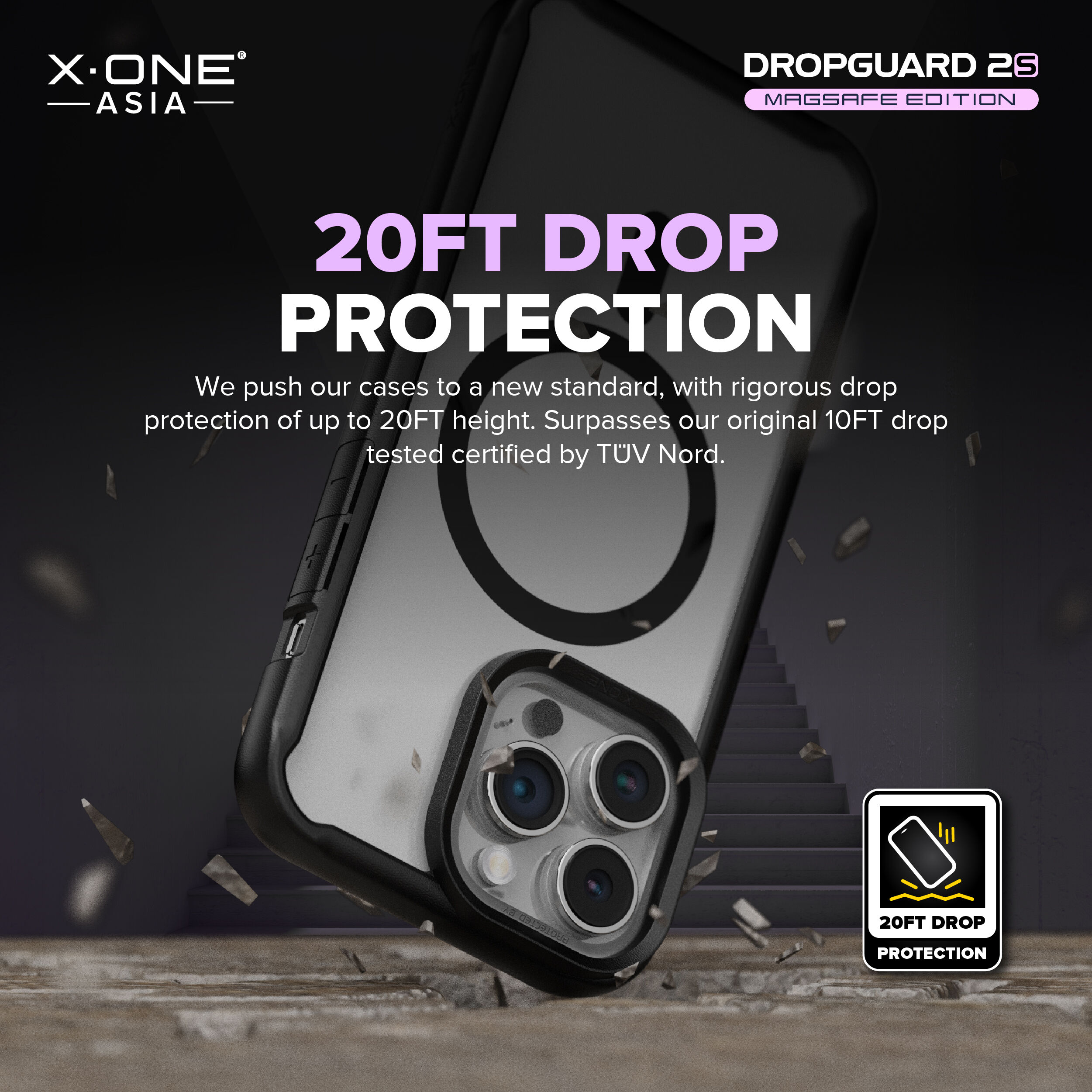 X.one Dropguard 2s Magnetic Impact Protection Case For Ip13/14/15 ...